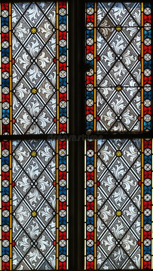 Stained-glass window stock photo. Image of decorative - 42644230