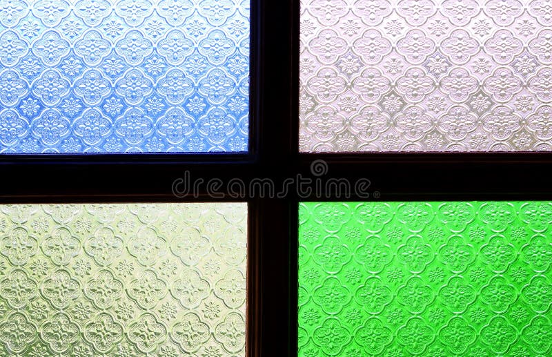 Stained Glass Window Texture for Background. Stock Image - Image of ...