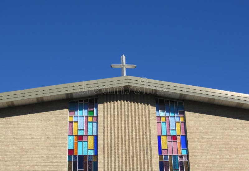 Church windows stock photo. Image of windows, tower - 258357706