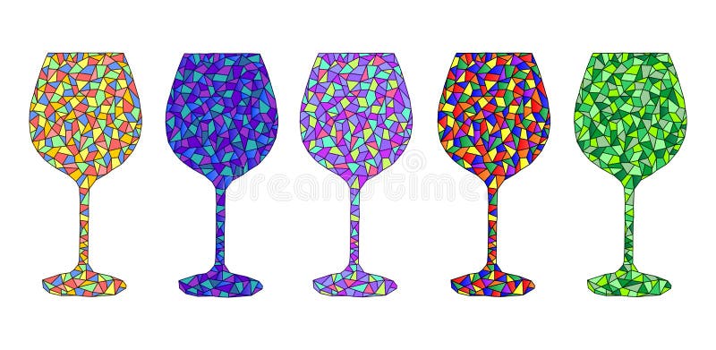 Stained Glass Heart - Cdr Format Stock Vector - Illustration of color ...