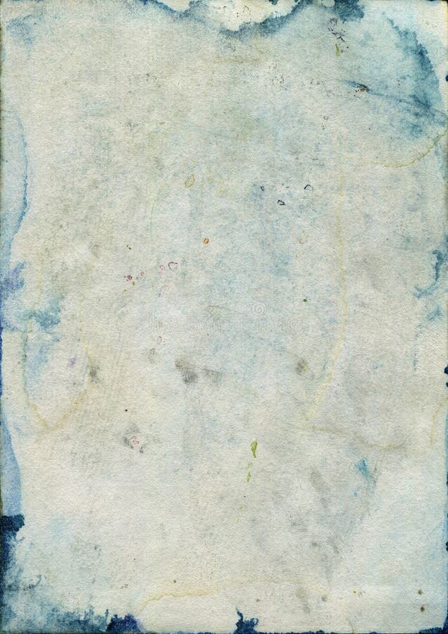 Stained Old Watercolor Paper Texture Stock Photo - Image of depress ...