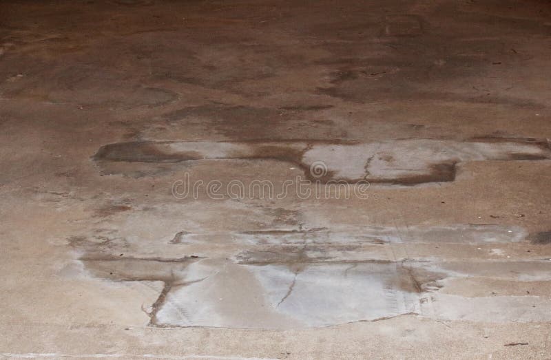 STAINED PATCHES on SLAB of CONCRETE Stock Image - Image of causing ...