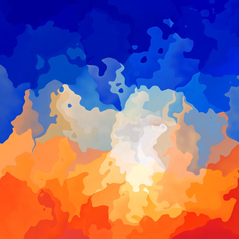 Stained Pattern Texture Square Background Hot Orange and Sky Blue Color ... Stained Pattern Texture Square Background Hot Orange and Sky Blue Color ...