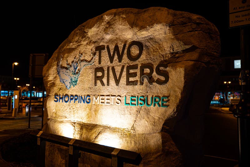 Staines Two Rivers in Night with Canon Eos R Editorial Stock Photo ...