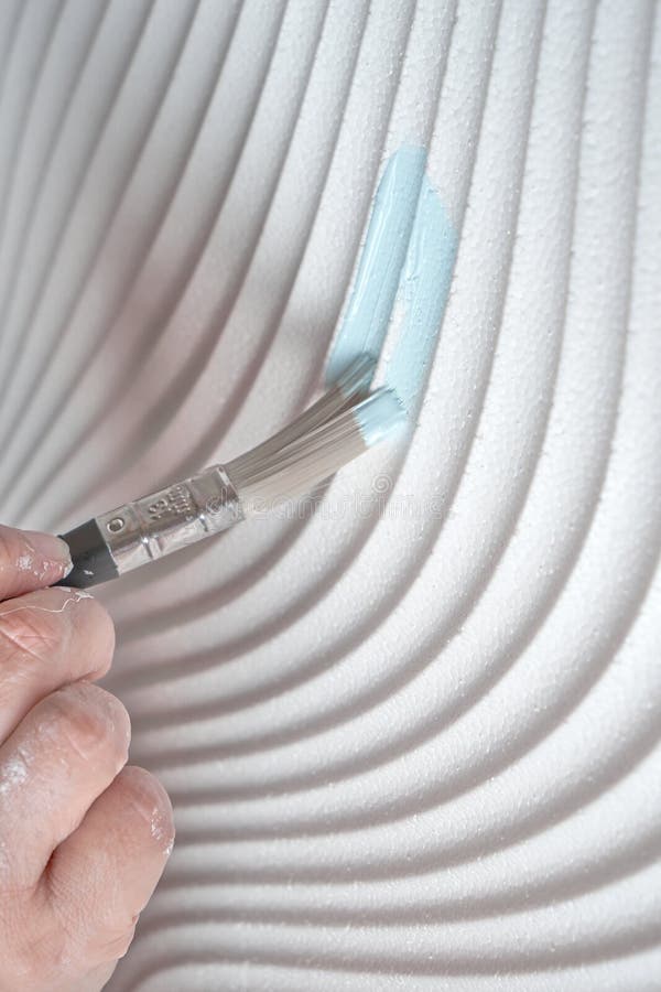 Staining of Decorative Panels. Stock Image - Image of pane, plastic ...