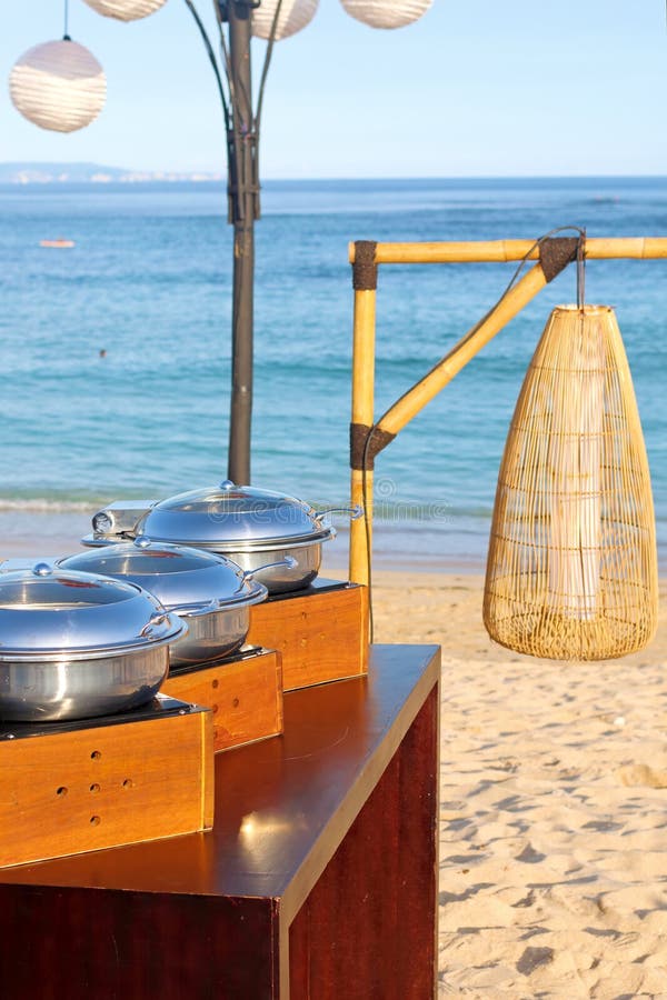 Buffet by the beach stock photo. Image of buffet, amazing - 174512978