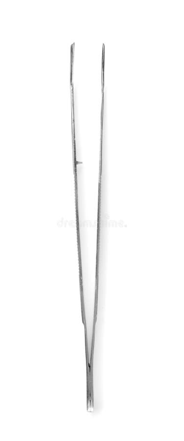 Stainless Forceps on White Background Stock Photo - Image of background ...