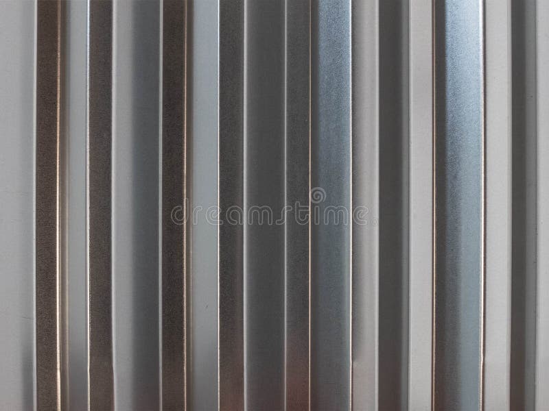 Stainless Galvanized Profiled Sheet. Background or Texture Concept. Top ...