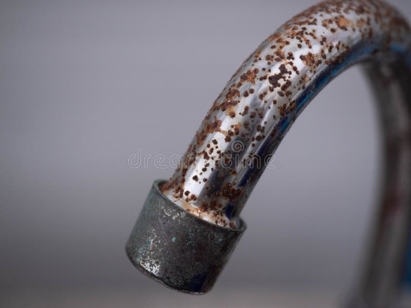 Stainless Faucet Started To Rust Stock Photo - Image of drain ...