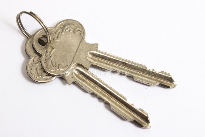 Stainless keys isolated stock photo. Image of path, safety - 80464724