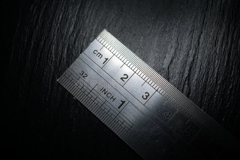 Stainless Metal Plate Ruler, Photography Object Stock Photo - Image of ...