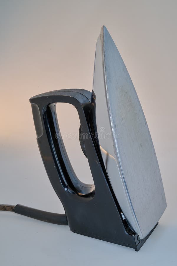 Stainless Vintage Electric Iron Ready for Use Stock Image - Image of ...