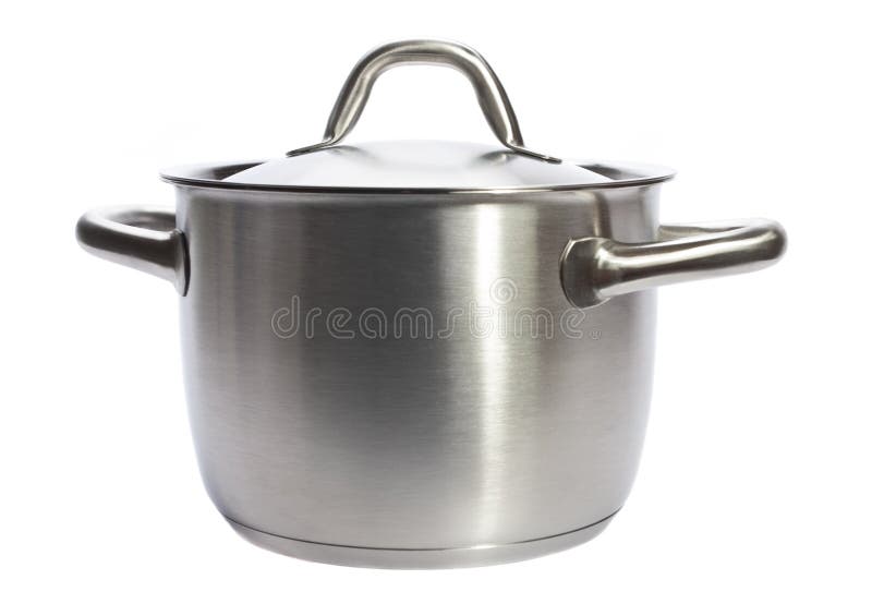 Stainless pan stock photo. Image of single, kitchen, kitchenware - 17088176
