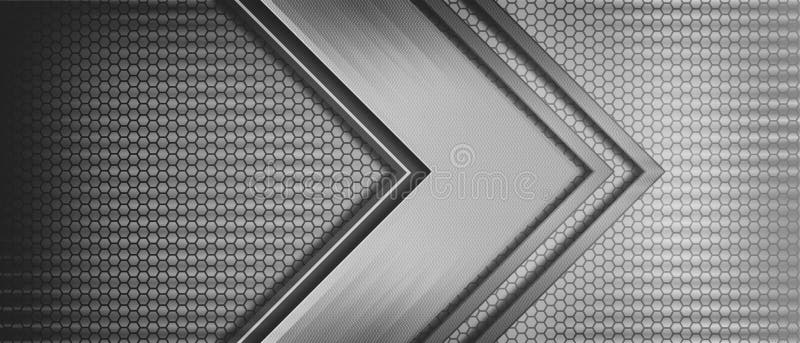 Stainless Panel with Grunge Overlay Metallic Texture Stock Illustration ...