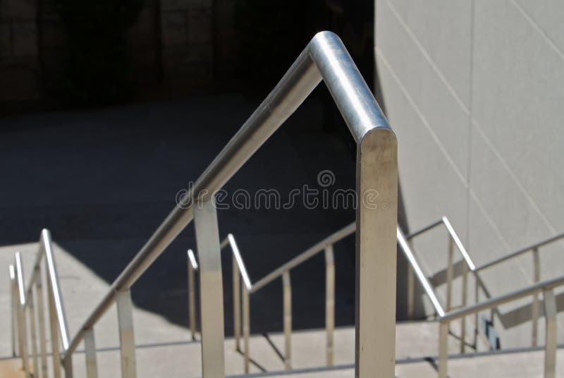 Stainless Railing stock image. Image of architecture - 14714773