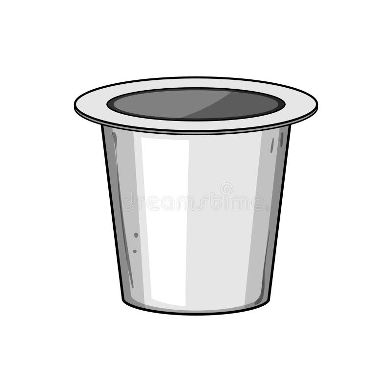 Stainless Reusable Coffee Filter Cartoon Vector Illustration Stock ...