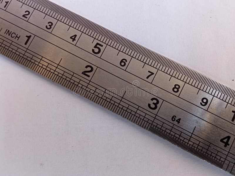 Stainless Ruler, a Tool for Measuring the Length of an Object. Stock ...