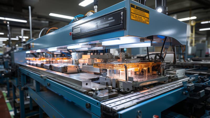 Stainless Steel Assembly Line Manufacturing Complex Components in a ...