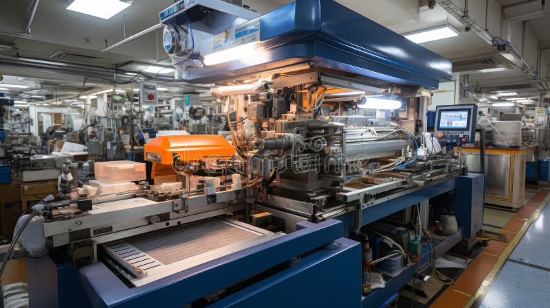 Stainless Steel Assembly Line Producing Complex Components in a Modern ...