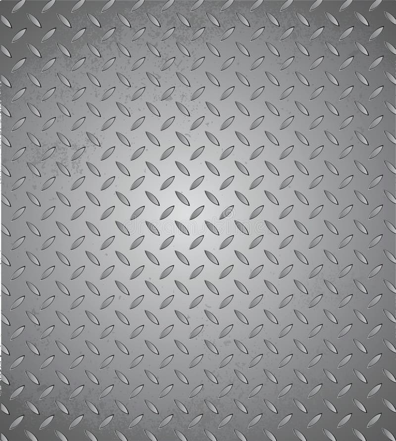 Stainless Steel Small Diamond Tread Pattern Stock Vector - Illustration ...
