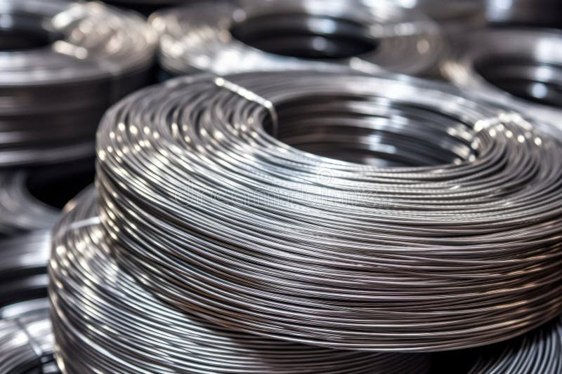 Stainless Steel Bead Wire in Coils Stock Image - Image of jewelry ...
