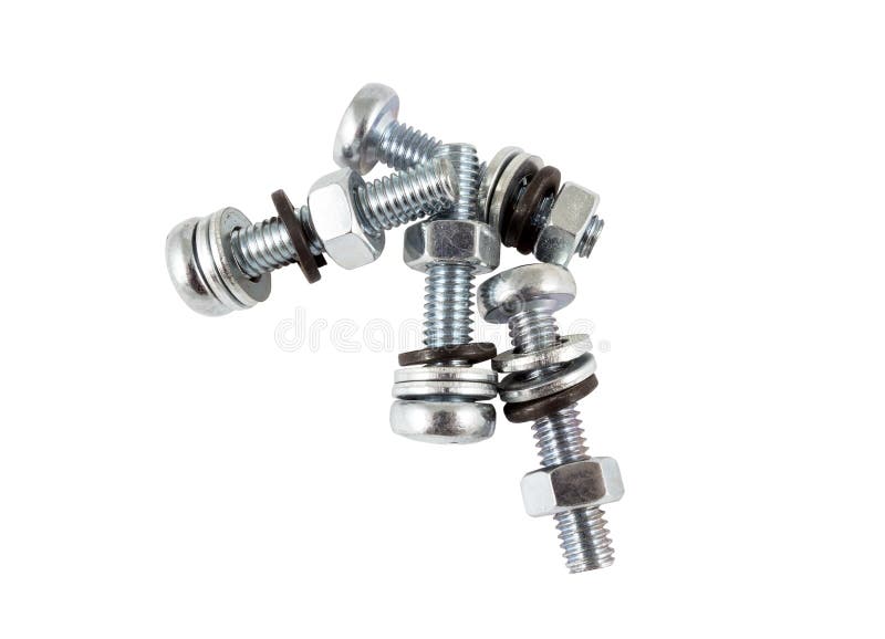 Stainless Steel Bolt and Nut Stock Photo - Image of equipment, steel ...