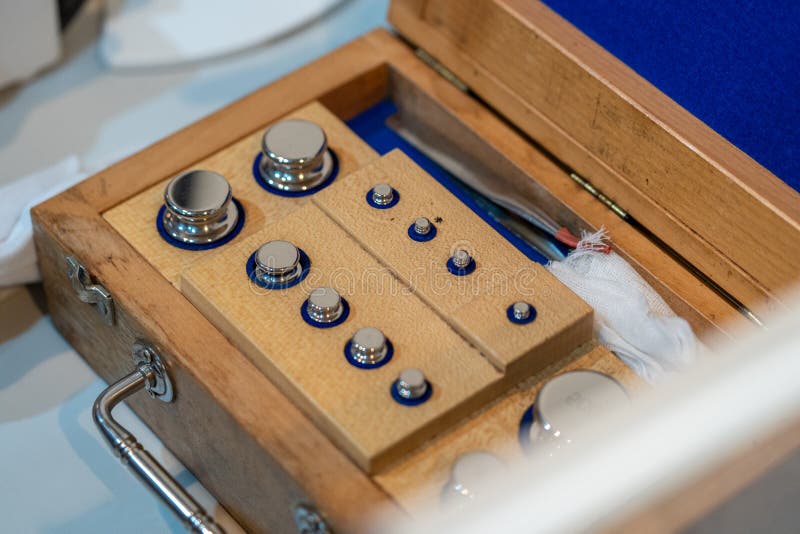 Stainless Steel Calibration Weight To Place on the Analytical Balance ...