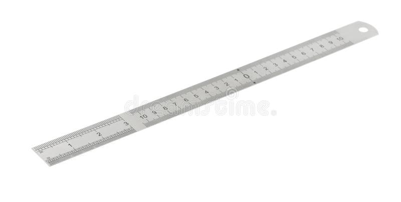 Stainless Steel Center Finding Ruler Stock Image - Image of metal ...