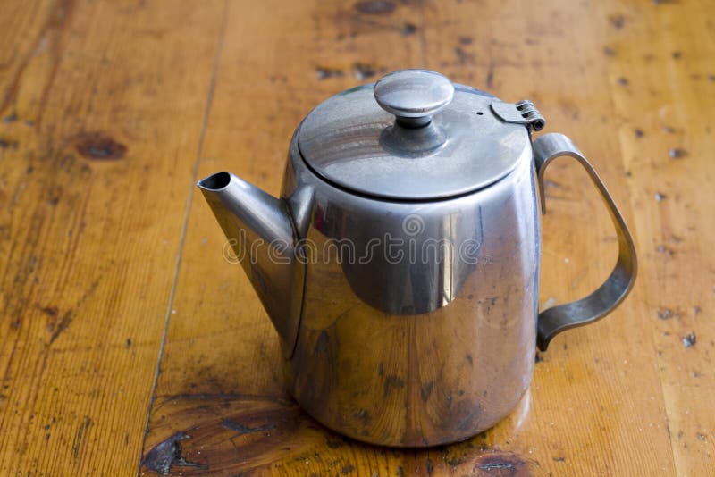 Stainless steel coffee pot stock image. Image of steel - 13289861