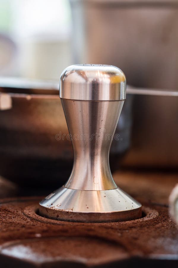 Stainless Steel Coffee Tamper.coffee Tamper is Placed on a Table with ...