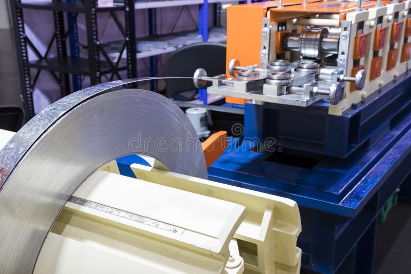 Cold Rolling Department in Metallurgy Factory Stock Image - Image of ...