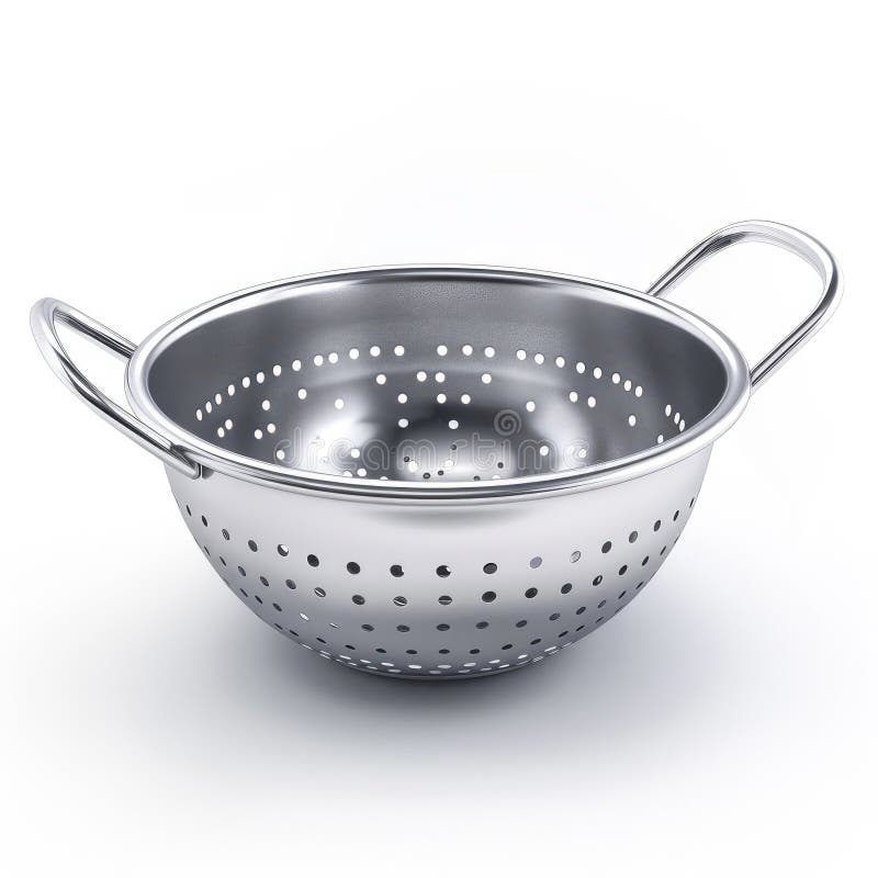 Stainless Steel Colander with Handles for Kitchen Use Stock ...