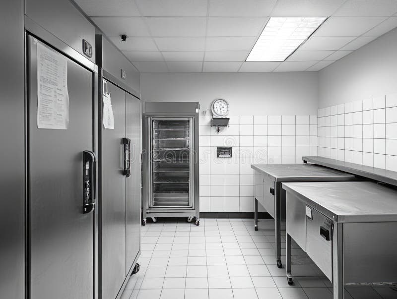 Stainless Steel Commercial Kitchen Stock Image - Image of appliances ...