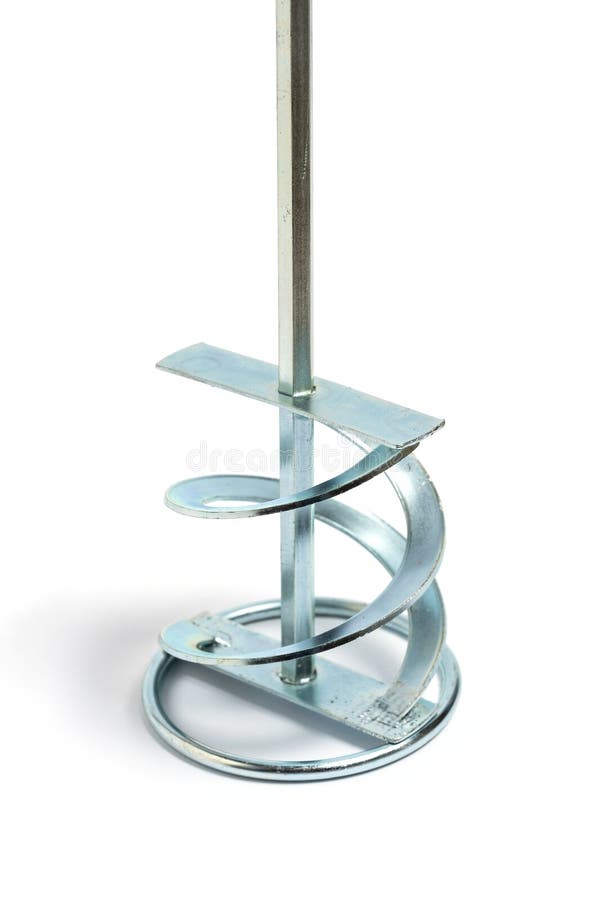 Stainless Steel Construction Mixer, Highlighted on White Background ...