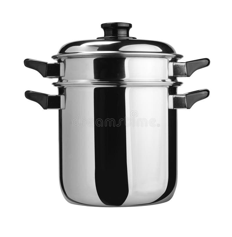 Stainless Steel Cooking Pot Stock Photo - Image of home, cooking: 24205642