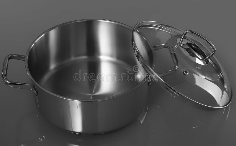 Stainless Steel Cooking Pot Stock Image - Image of preparation, dish ...