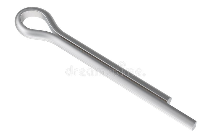Stainless Steel Cotter Pin. 3D Rendering Stock Illustration ...