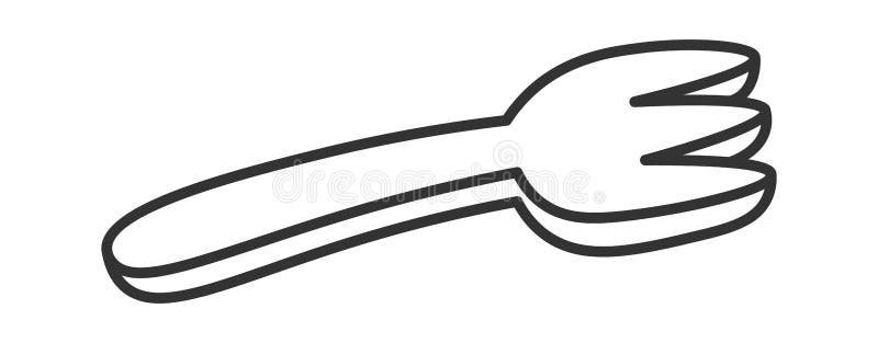 Stainless Steel Dinner Fork Flat Icon Stock Vector - Illustration of ...