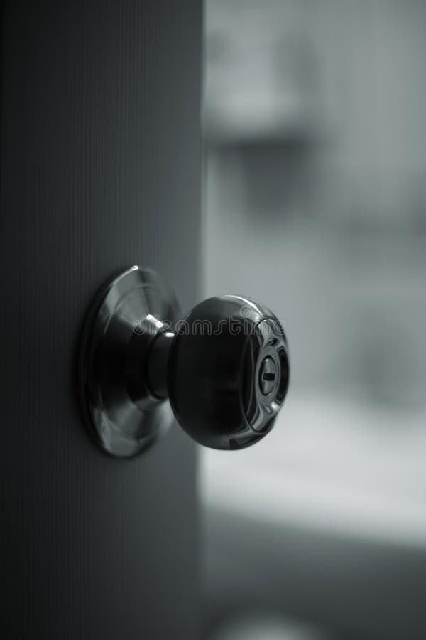 Stainless Steel Door Handle and Background Photo. Stock Photo - Image ...