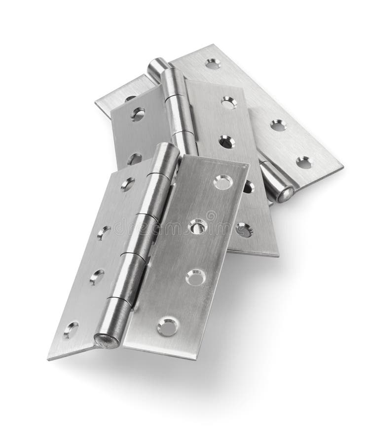 Stainless Steel Door Hinges Stock Photo - Image of lying, hardware ...