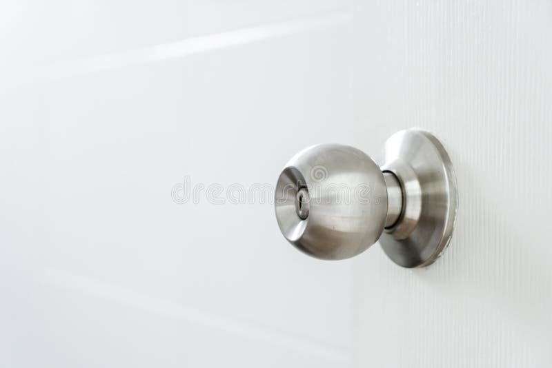 Stainless steel door knob stock photo. Image of real - 152021956