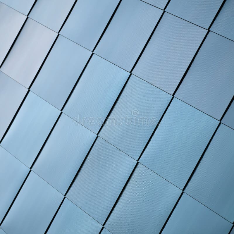 Stainless Steel Facade Cladding on a Modern Building Stock Photo ...