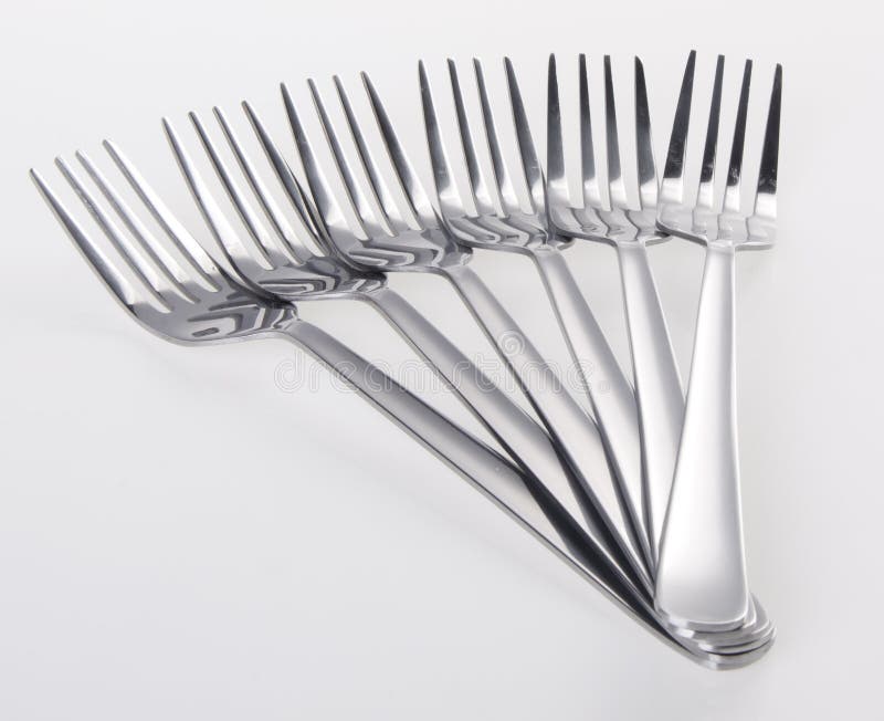 Stainless steel fork stock image. Image of breakfast - 25360079