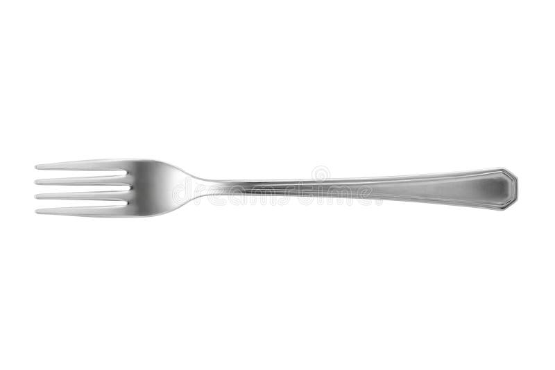 Stainless Steel Fork in Top View Stock Illustration - Illustration of ...