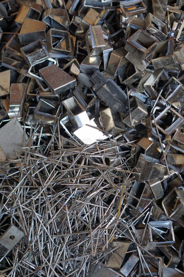 Stainless steel garbage stock image. Image of metal, round - 46747217