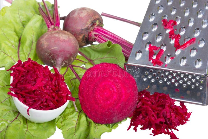Stainless Steel Grater and Grated Beet. Stock Image - Image of grater ...