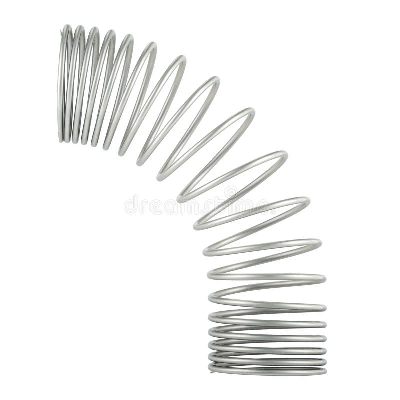 Stainless Steel Helical Coil Compression Spring, 3D Rendering Stock ...