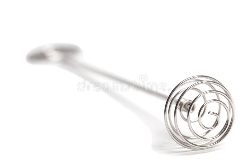 Stainless Steel Honey Dipper Isolated on White Background. Stock Image ...