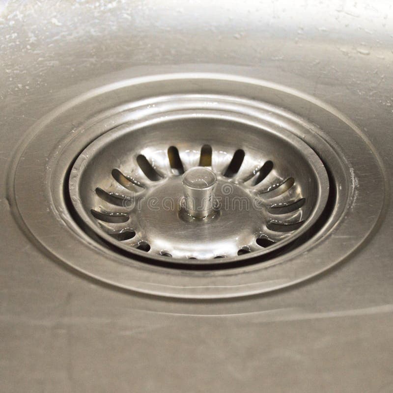 Kitchen Sink Clean and Running Water Stock Image - Image of discharge ...