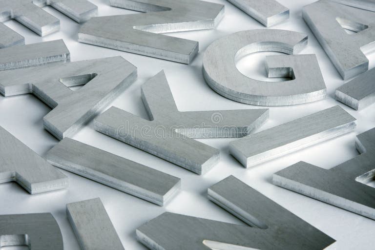 Stainless steel letters stock image. Image of steel, stainless - 4799917